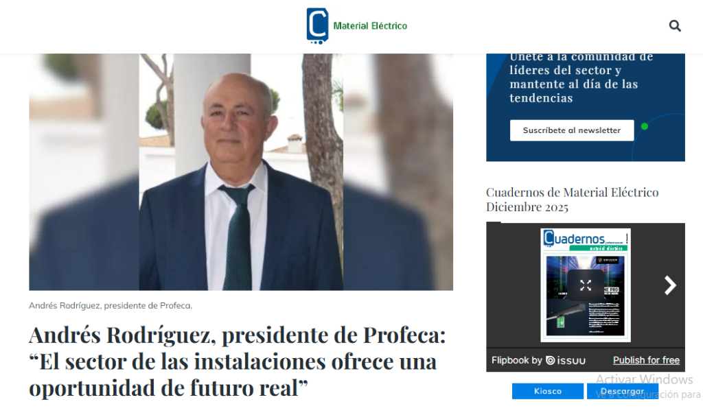 Entrevista de C de Material Eléctrico: Andrés Rodríguez, presidente de ...